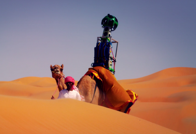 Google Street View uses camel to photograph Liwa Desert