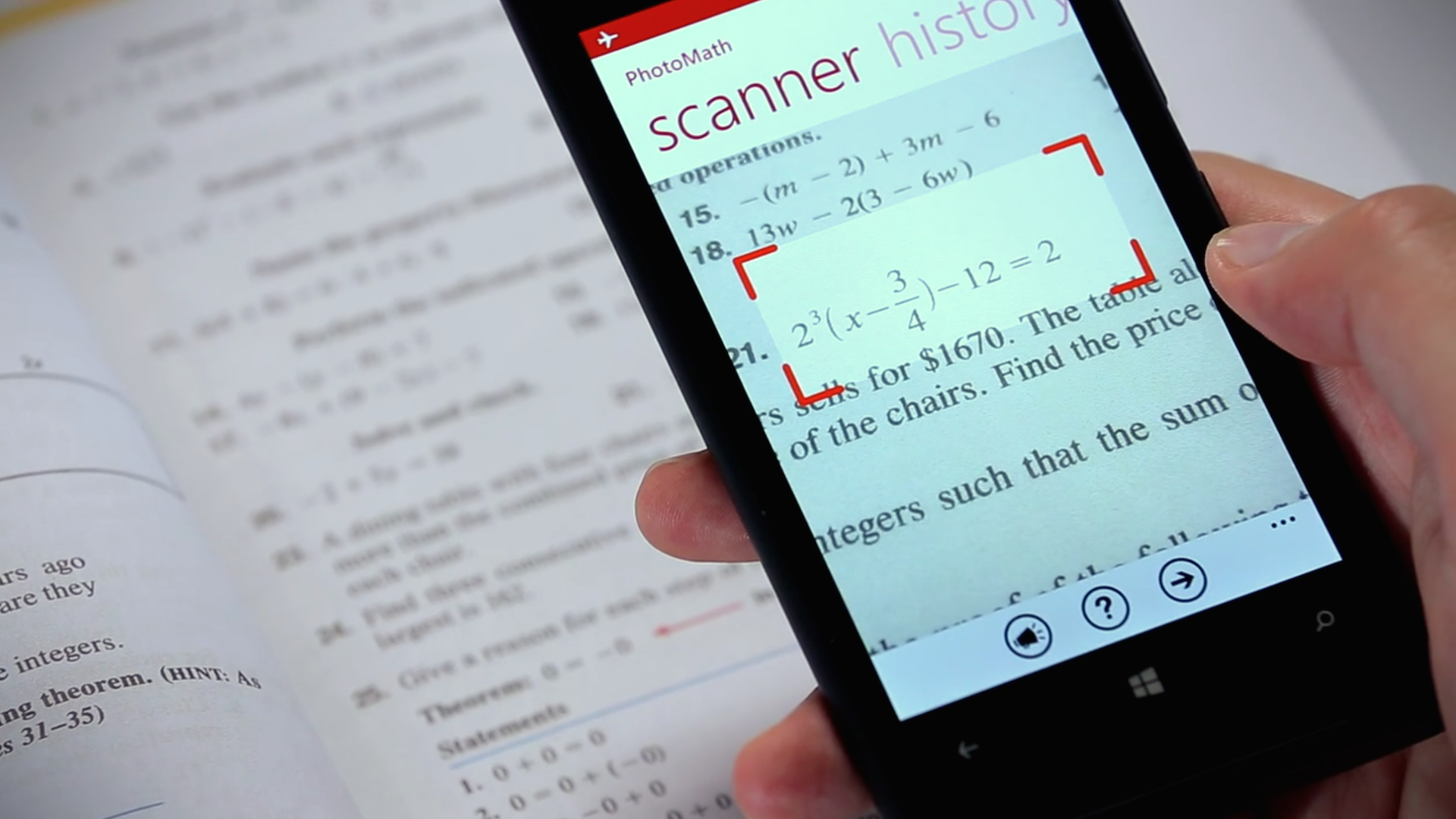 Coming Soon PhotoMath Scans Textbooks And Solves Math Problems VIDEO 